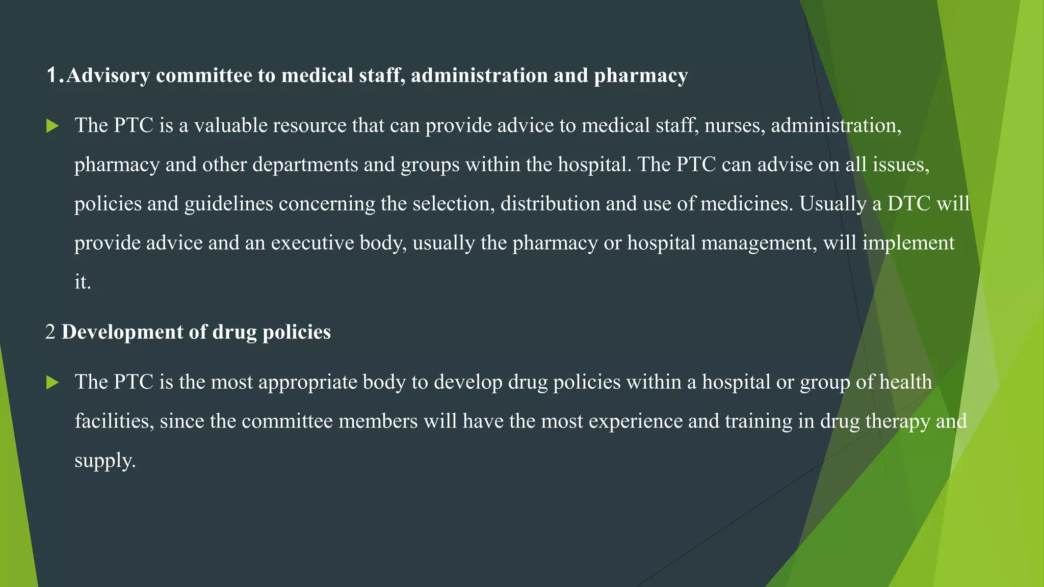 PHARMACY AND THERAPEUTIC COMMITTEE | PPTX