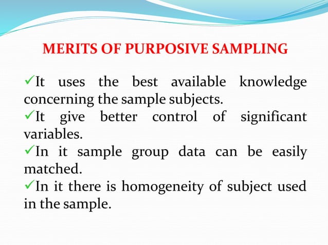 Non – Probability Sampling (Convenience, Purposive). | PPTX | Science