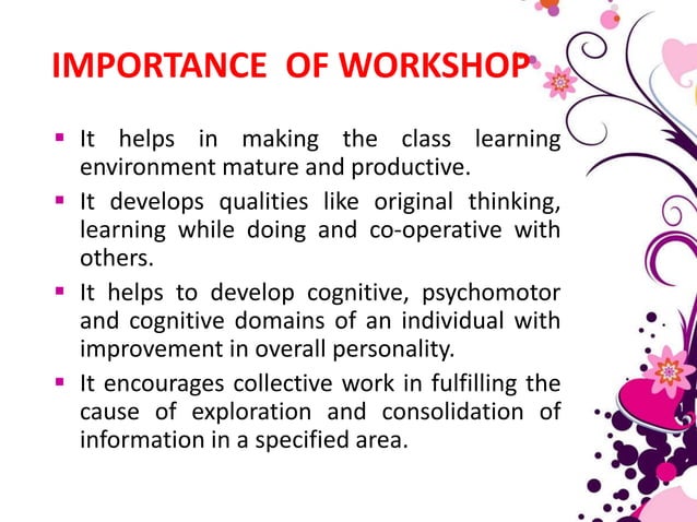 Teacher Education | PPTX | Workshops and Classes | Hobbies & Interests