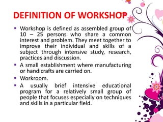 Teacher Education | PPTX | Workshops and Classes | Hobbies & Interests