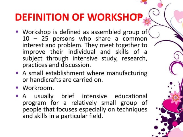 Teacher Education | PPTX | Workshops and Classes | Hobbies & Interests