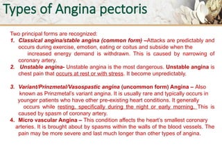 Angina Pectoris pptx | PPTX
