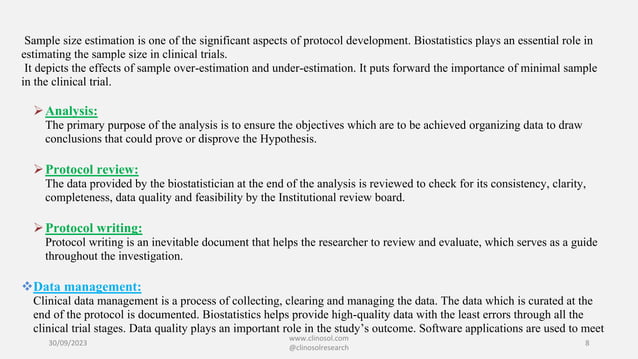 Role of Biostatistics in Clinical Trials | PDF