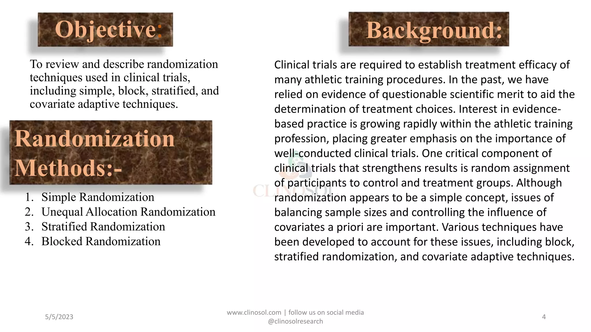 Randomization – From The Technical Front | PPTX