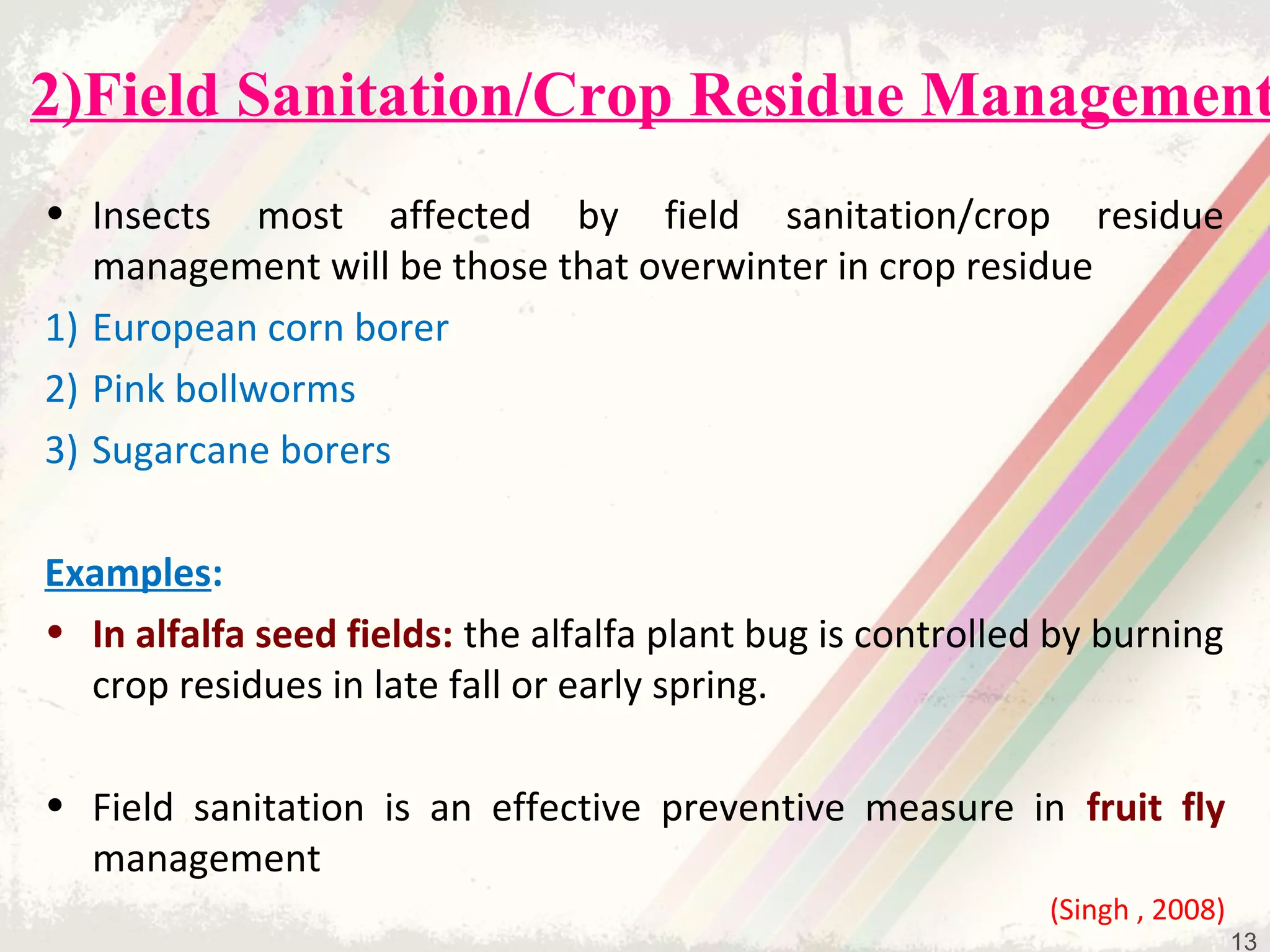Insect-pest management in Organic Agriculture - Options and Challenges ...