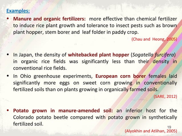 Insect-pest management in Organic Agriculture - Options and Challenges ...