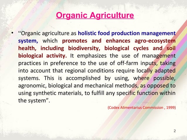 Insect-pest management in Organic Agriculture - Options and Challenges ...