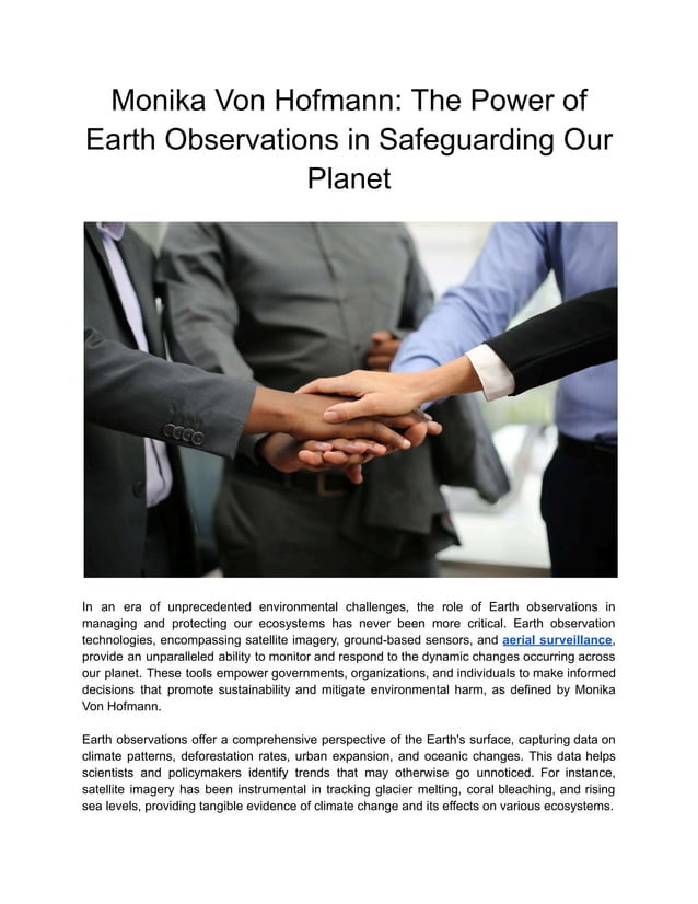 Monika Von Hofmann_ The Power of Earth Observations in Safeguarding Our Planet.pdf