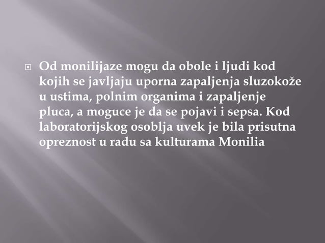 Monilijaza kandidijaza | PPT
