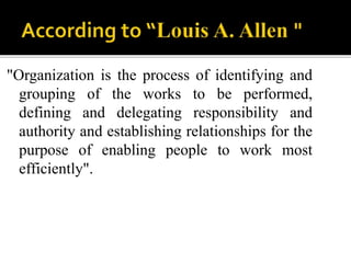 Principle of management-Organization | PPTX