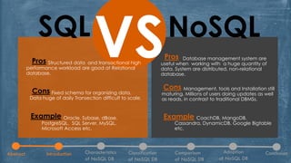 NoSQL Database: Classification, Characteristics and Comparison | PPT