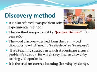 Discovery and inquiry learning - By N.Monisha. | PPTX