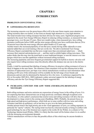 Non-Pnuematic (Airless tyres) seminar report | PDF