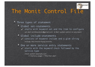 Monit - Introduction, Configuration & Usage | PPT