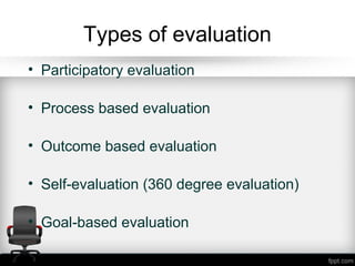 Monitioring evaluations | PPT