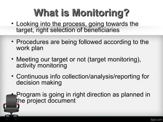 Monitioring evaluations | PPT