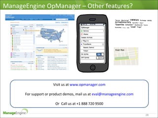 Monitor and manage everything Cisco using OpManager | PPT