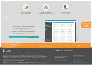 Enterprise Server Monitoring & Administration Tool - SysKit Monitor | PPT