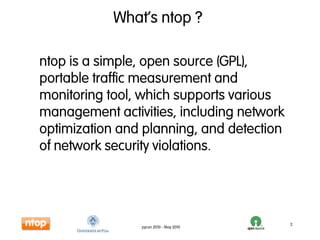 Monitoraggio del Traffico di Rete Usando Python ed ntop | PPT