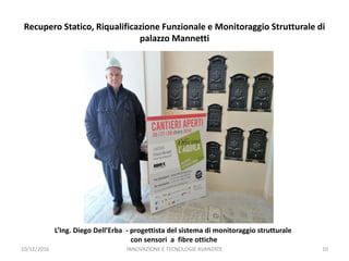 Monitoraggio strutturale del palazzo storico | PPT