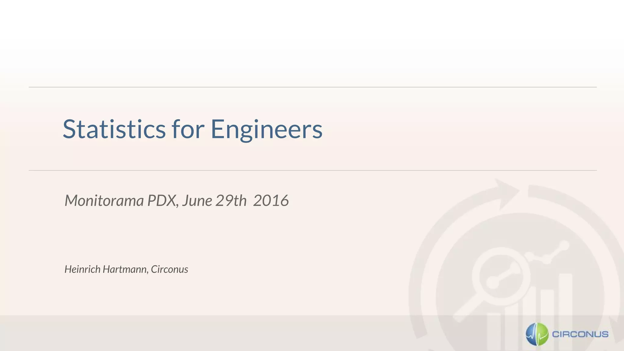 Statistics for Engineers | PPT