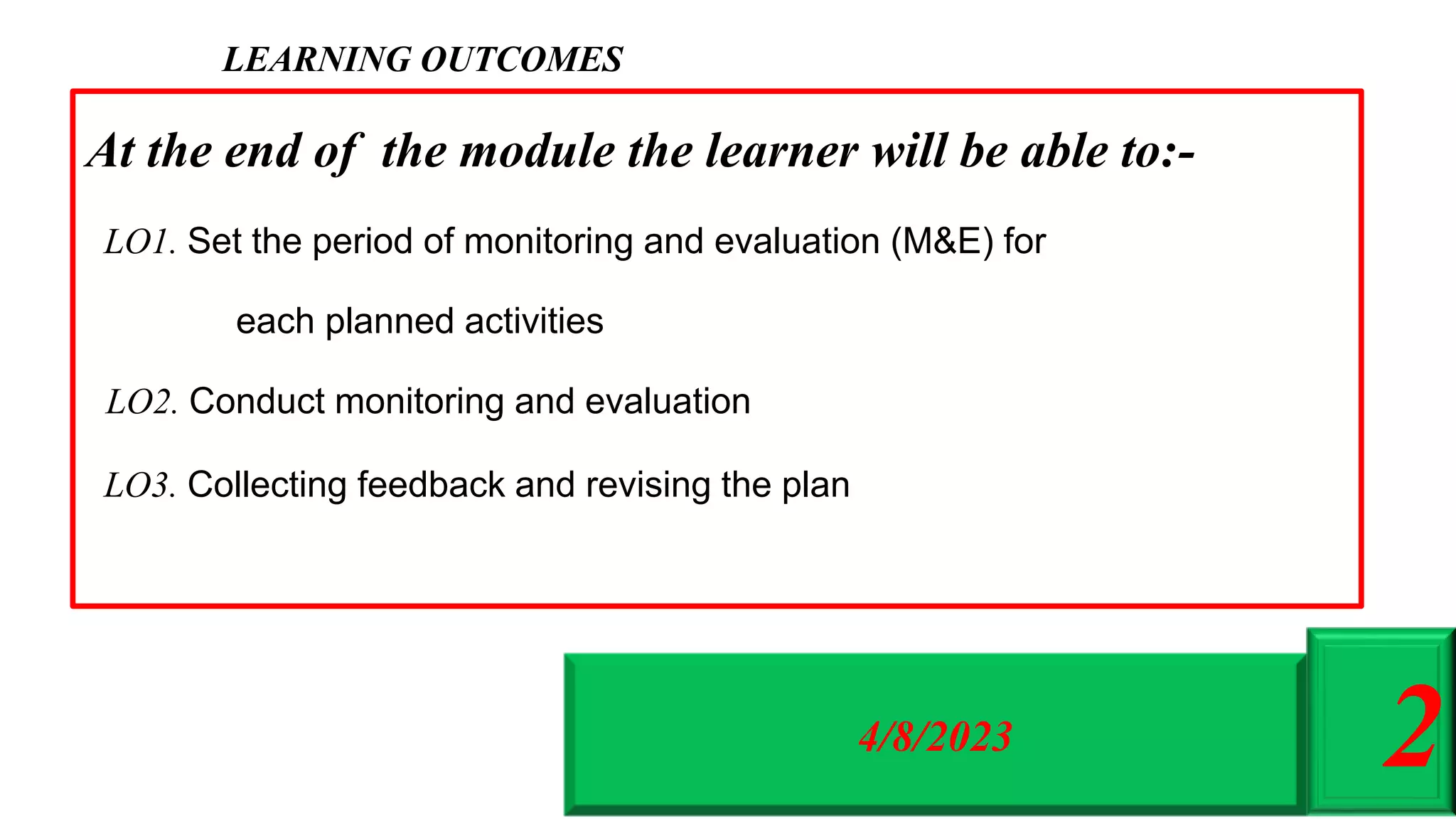 Monitor and Evaluate Implementation of Land Use Plan.pptx