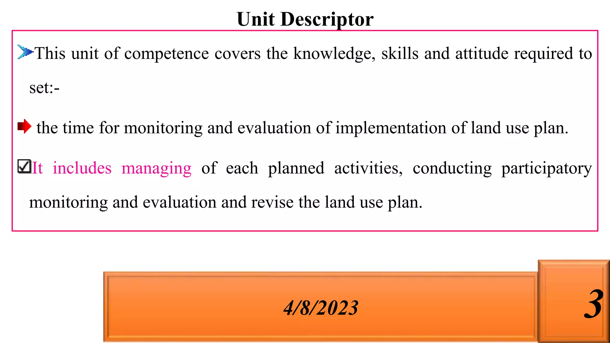 Monitor and Evaluate Implementation of Land Use Plan.pptx