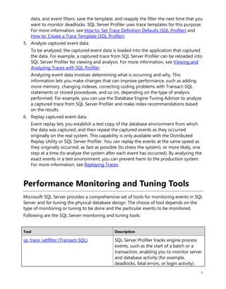 Monitor and tune for performance | PDF