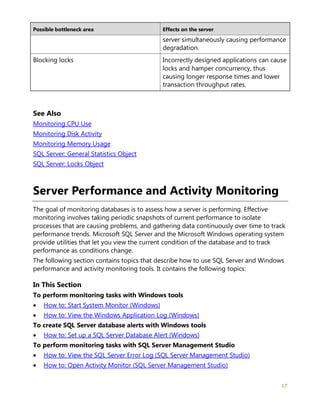 Monitor and tune for performance | PDF