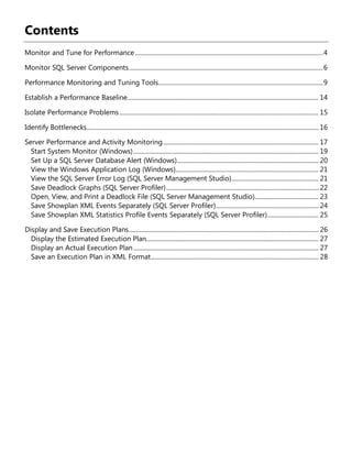 Monitor and tune for performance | PDF