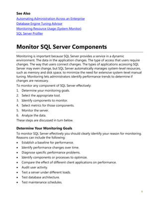 Monitor and tune for performance | PDF