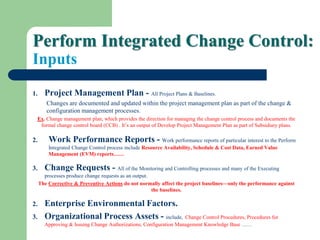 Monitor and Control Process Group - Part One | PDF