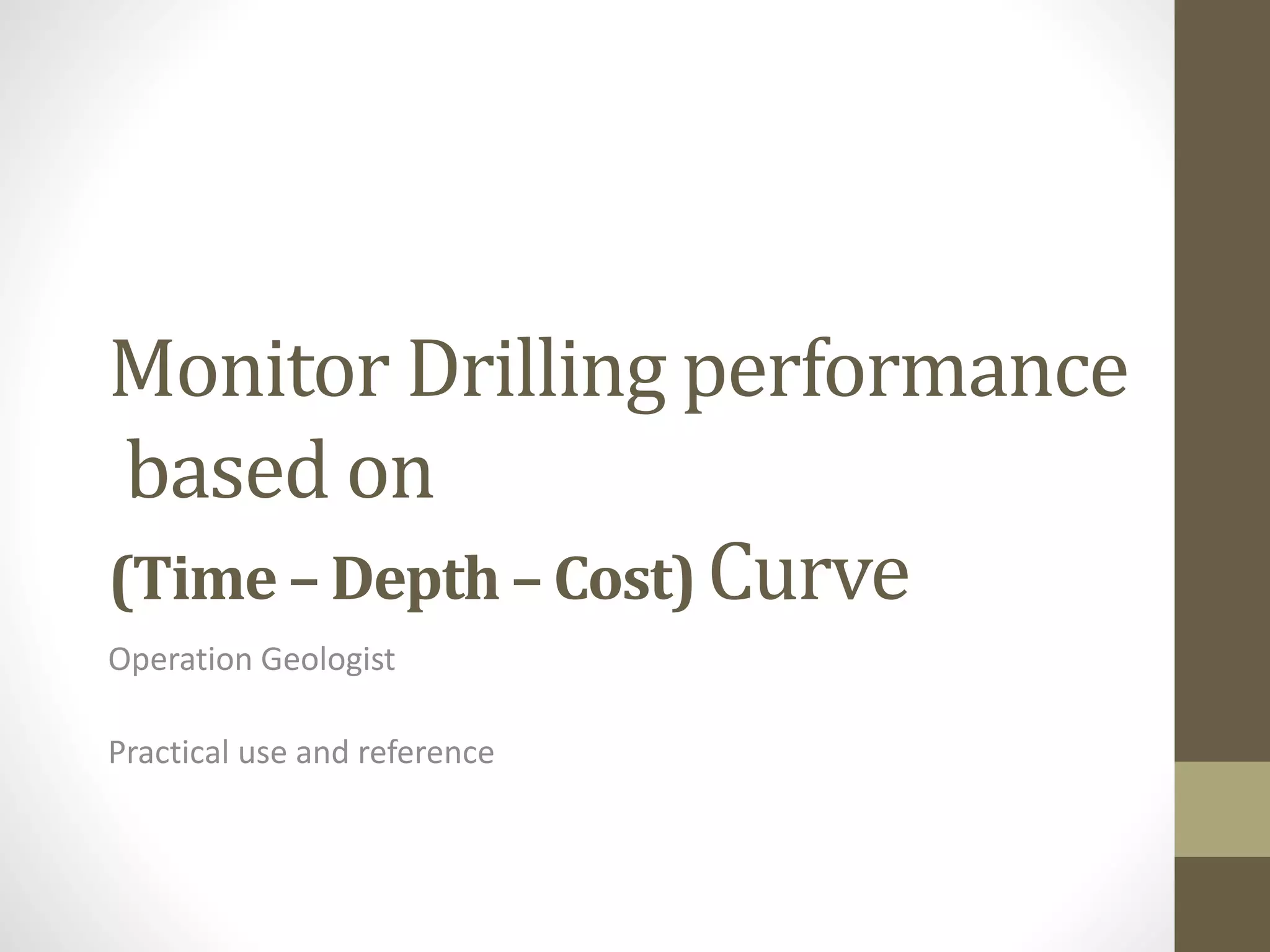 Monitor drilling performance | PPTX