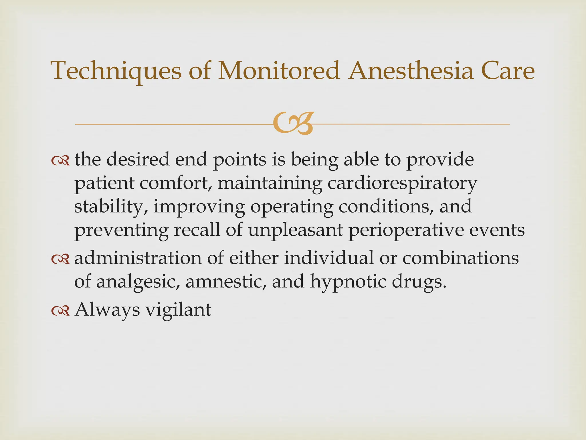 Monitored-Anesthesia-Care presentation ppt | PPTX