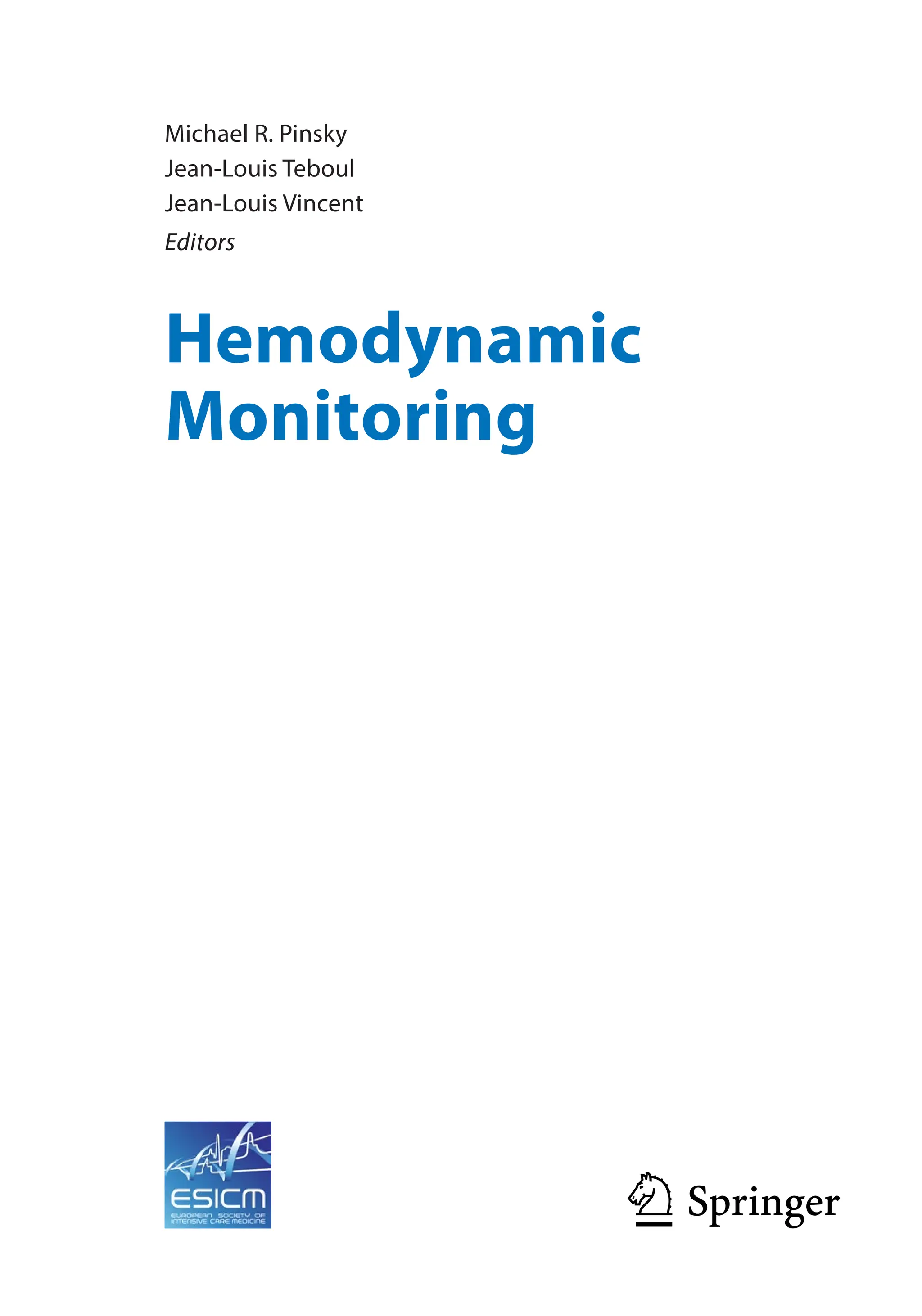 Monitoreo Hemodinámico de Pinsky EN LA UCI | PDF