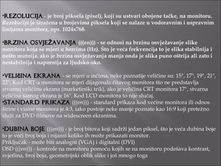 Monitori - Aleksandra Živadinović - Nataša Stojković | PPT
