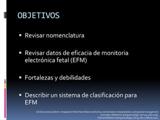 MONITORIA FETAL - ACOG | PPTX