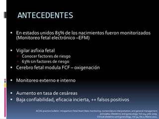 MONITORIA FETAL - ACOG | PPTX
