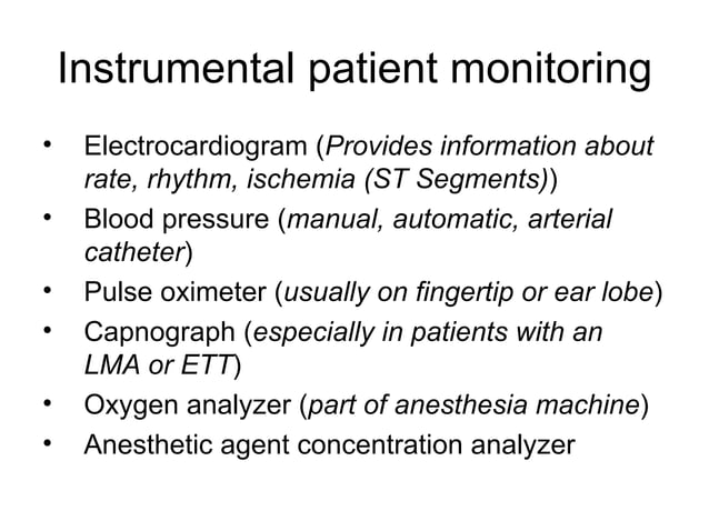 anaesthesia.Monitoring 2(dr.amr) | PPT