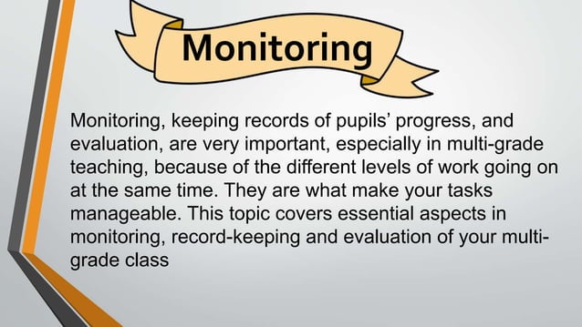 Monitoring, Record-Keeping and Evaluation.pptx | Educational Assessment ...