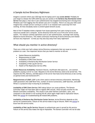 Monitoring active-directory | PDF