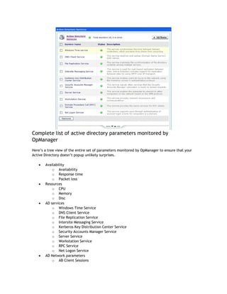 Monitoring active-directory | PDF