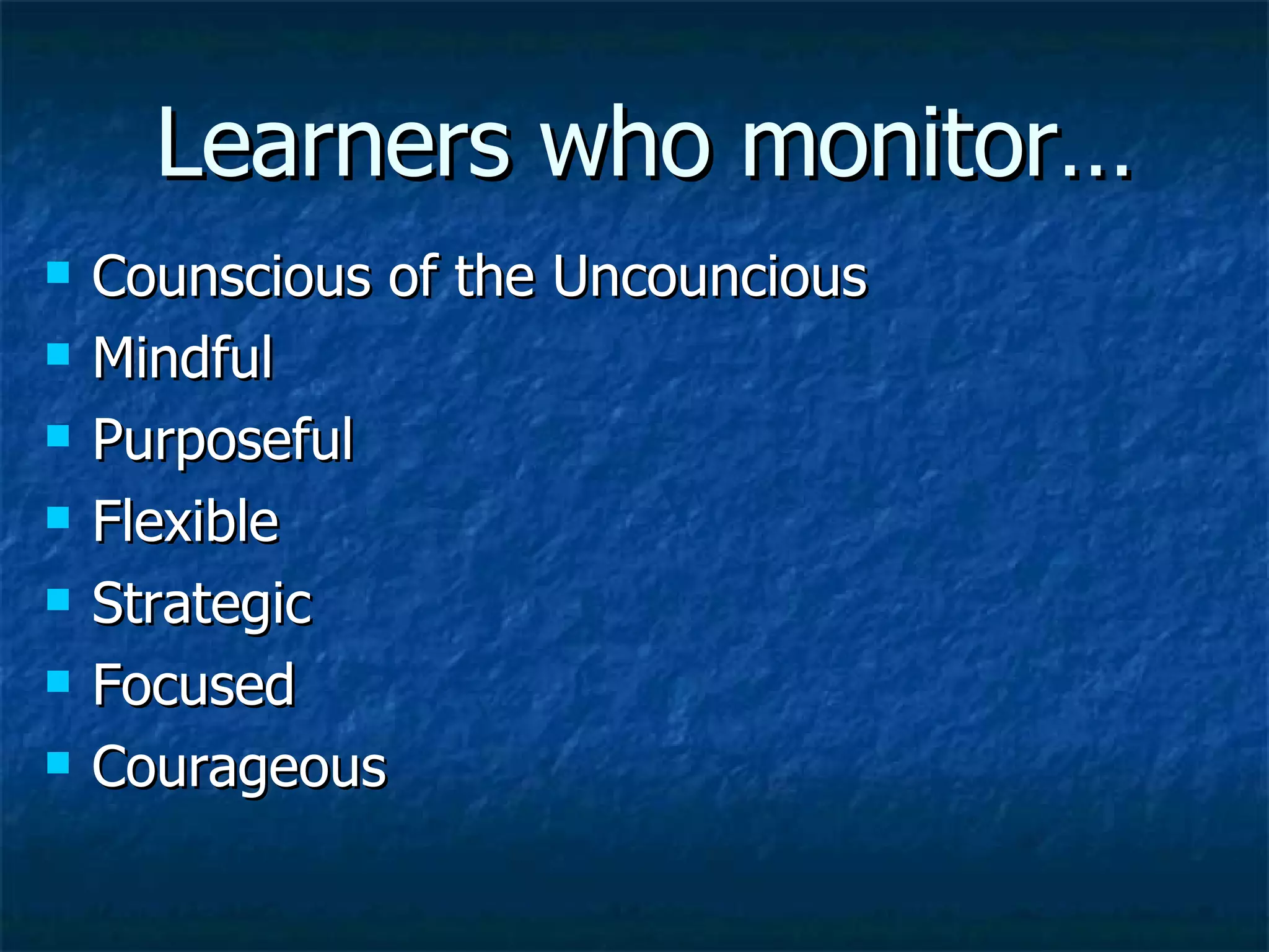 Monitoring Comprehension | PPT