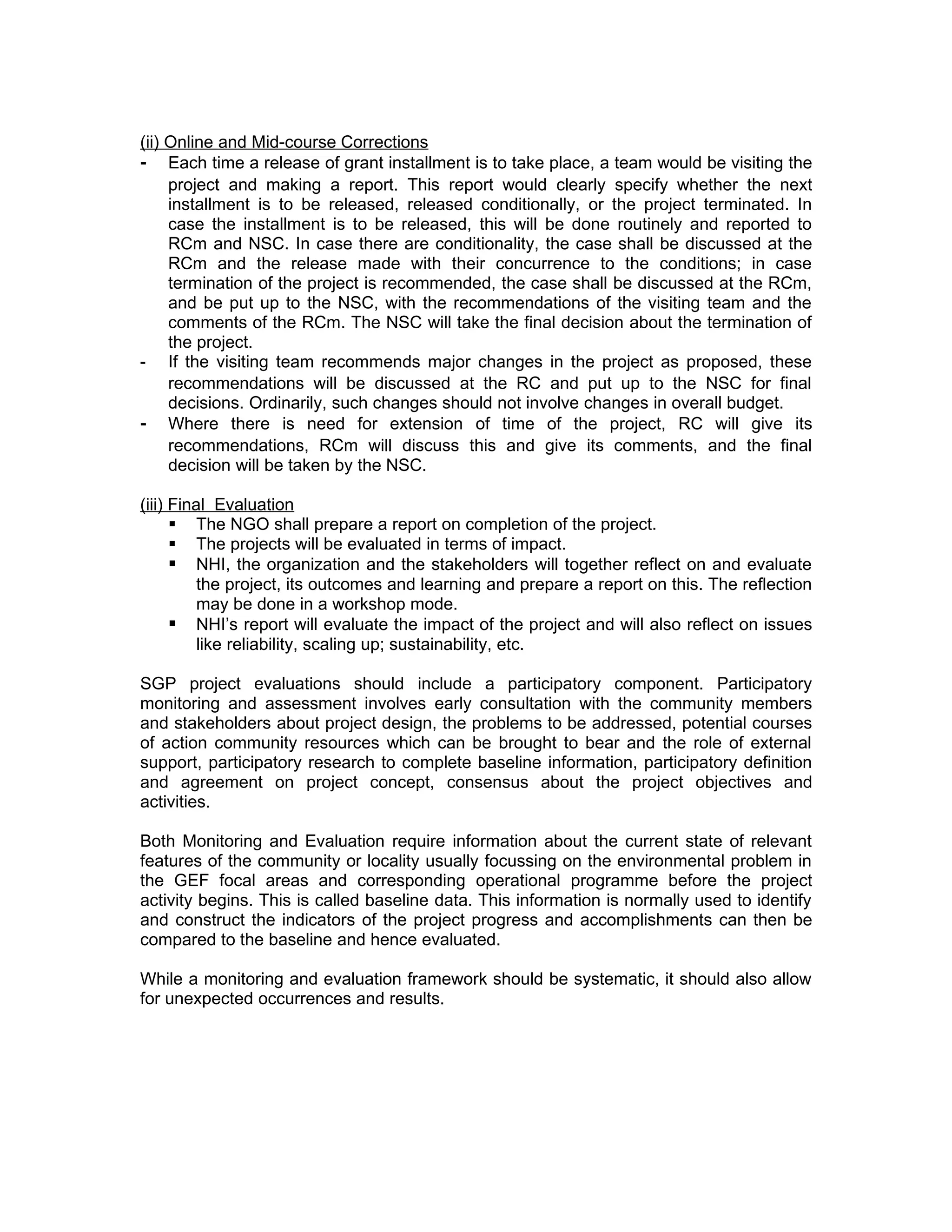 Monitoring Evaluation And Reporting Doc