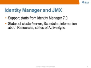 Monitoring Identity Manager by JMX | PPT