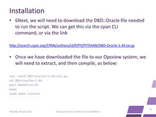 Monitoring Oracle Databases with Opsview | PPTX | Operating Systems | Computer Software and ...