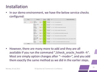 Monitoring Oracle Databases with Opsview | PPTX | Operating Systems | Computer Software and ...