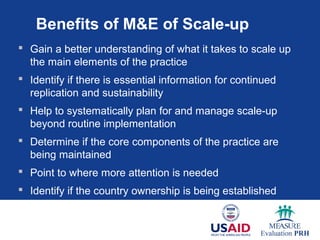 Monitoring the Scale-up of Family Planning Practices and Interventions ...