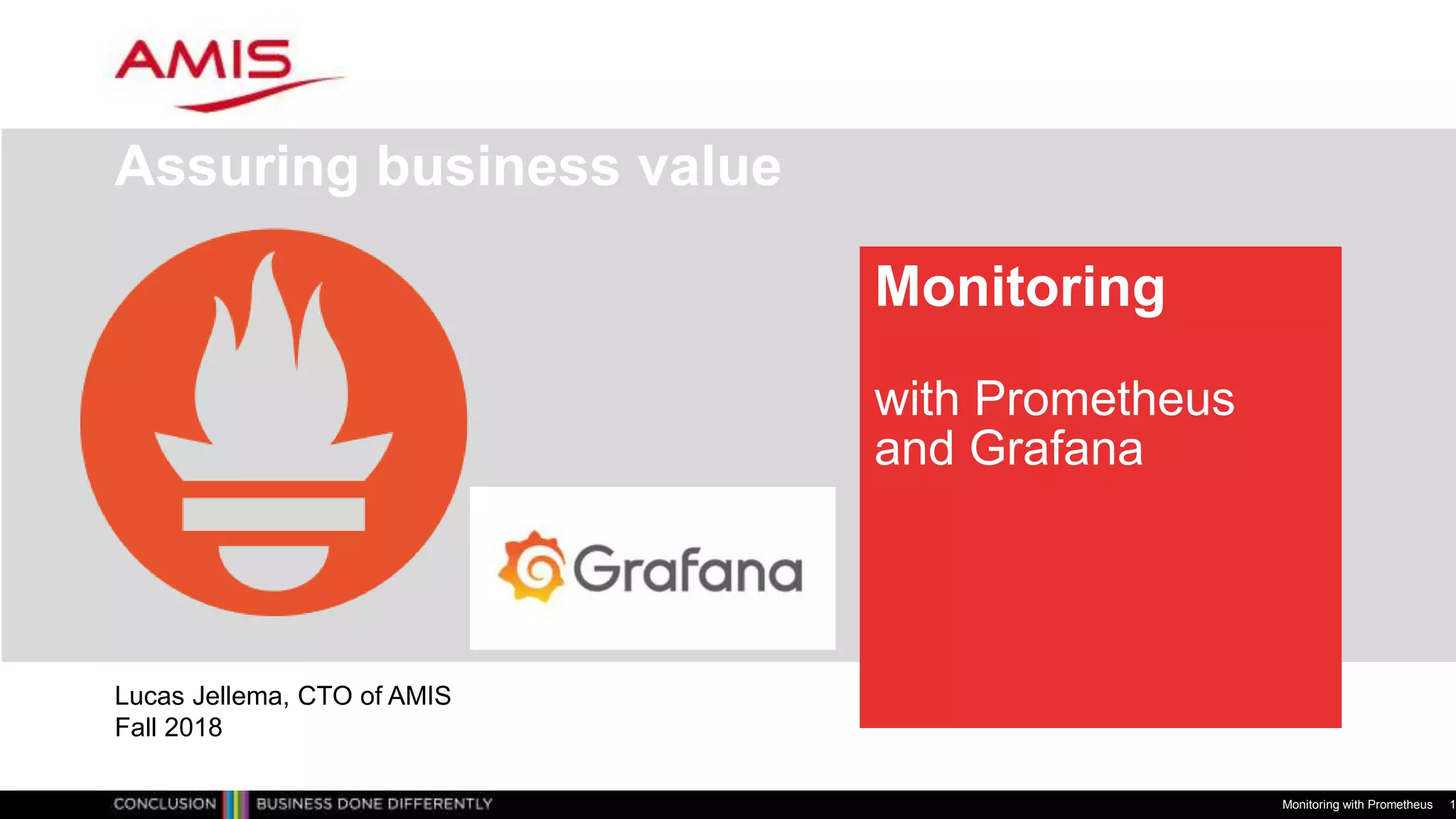 MeetUp Monitoring with Prometheus and Grafana (September 2018) | PPTX