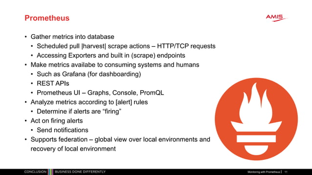 MeetUp Monitoring with Prometheus and Grafana (September 2018) | PPTX